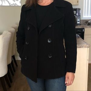 Jackets & Coats | Black Jason Kole Wool Peacoat | Poshmark